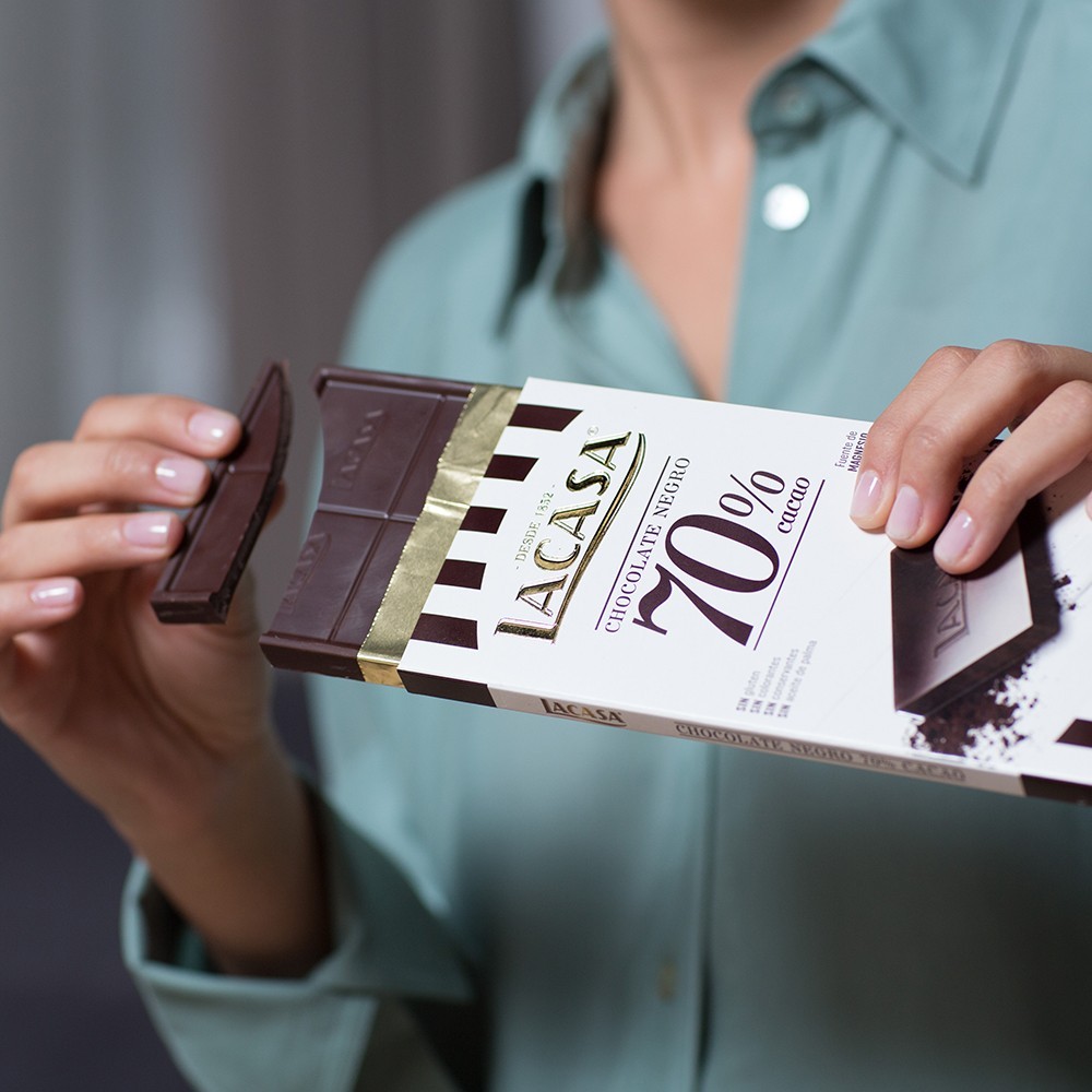 Lacasa Tableta Chocolate Negro 70% Cacao