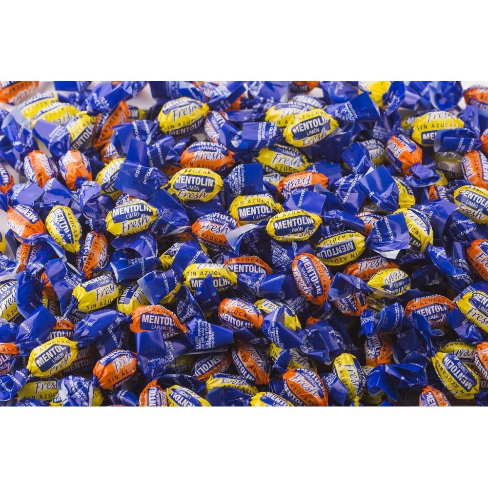 Mentolin Fresh Naranja Limón Sin Azúcar · 100 g.